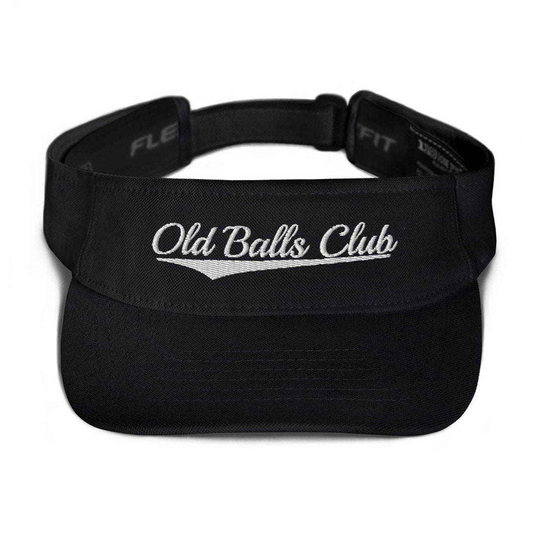 Men's Funny Old Balls Club Birthday Visor for 40th, 50th, 60th Birthday ...