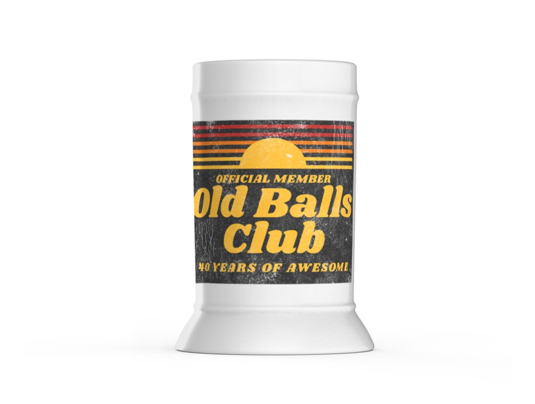 Men's 40th Birthday Old Balls Club Member 40 Years of Awesome Beer ...