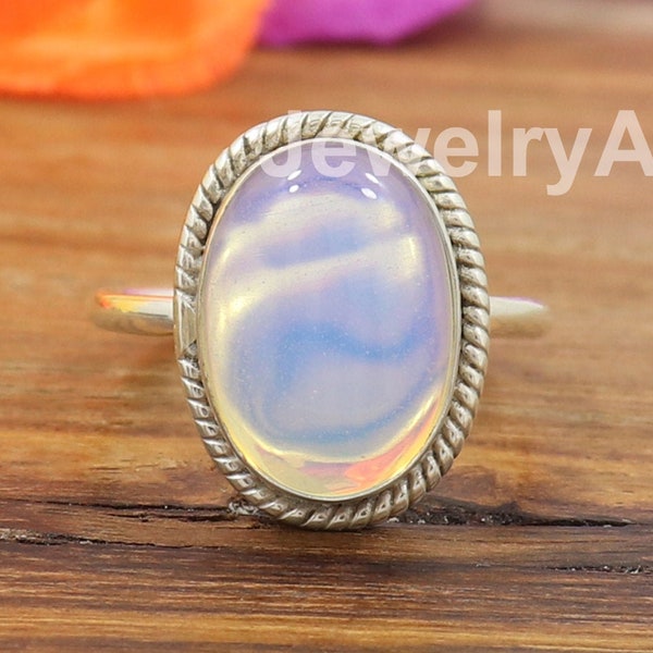 Opalite Ring - Etsy UK