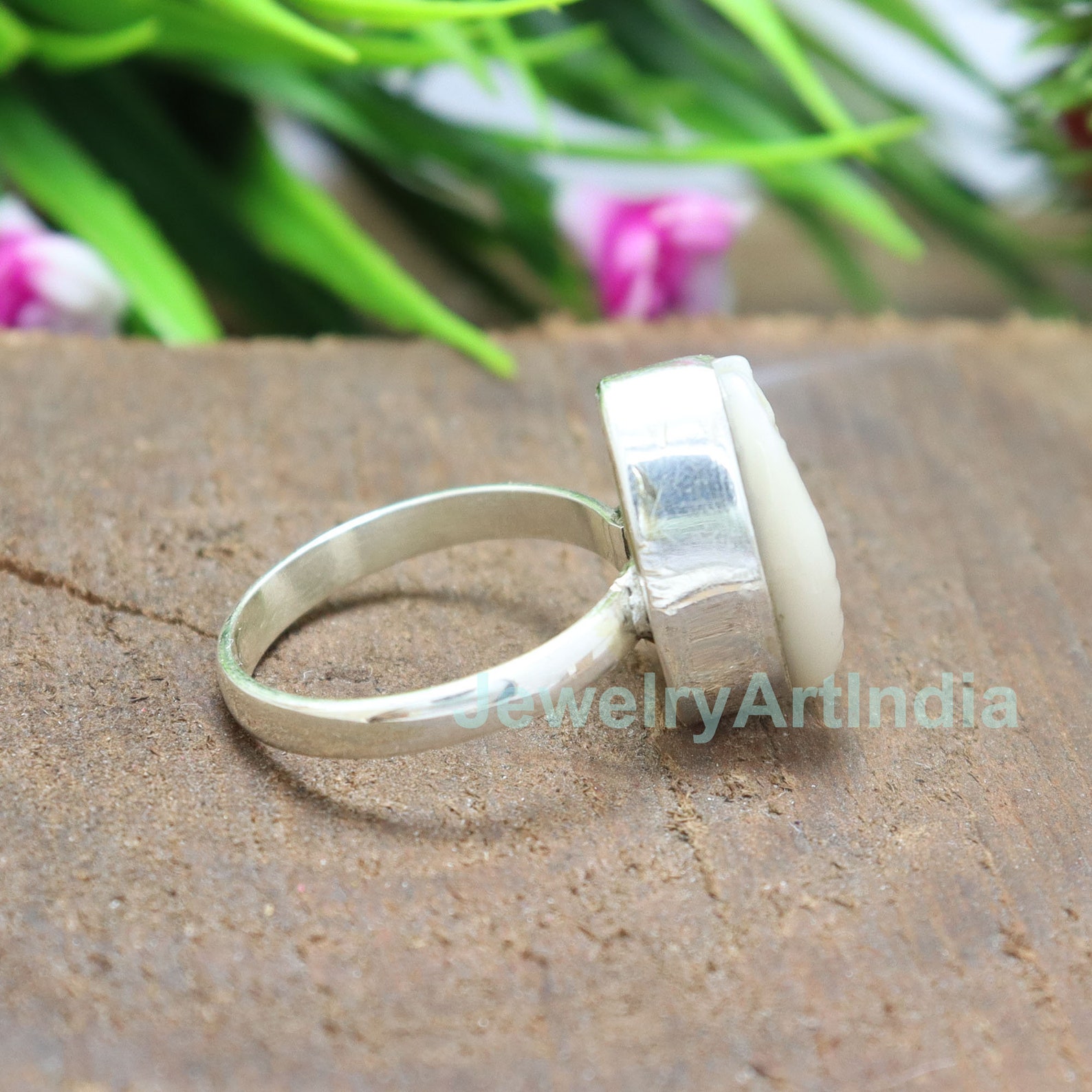 Cowry Shell Ring, 925 Silver Ring, Seashell Ring Silver, Hippie Ring ...
