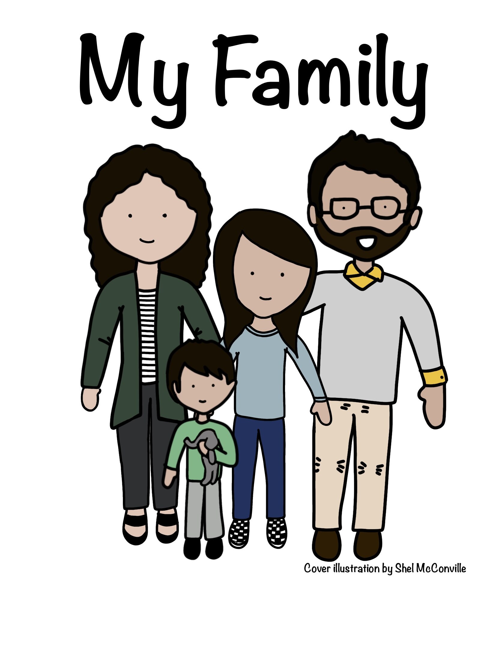 Custom Cartoon Family Portrait - Etsy