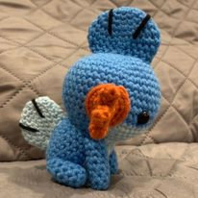 Mudkip (mud Fishpokemon) Crochet Pattern. PDF Digital Download, Pattern ...