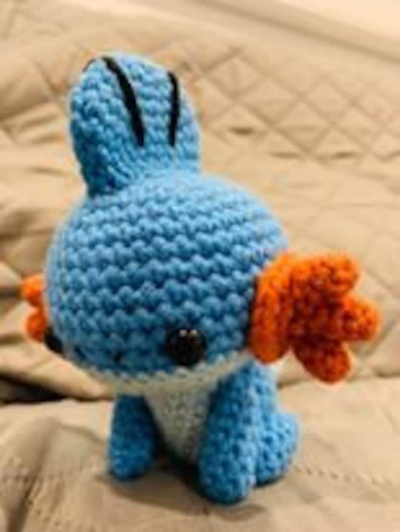 Mudkip (mud Fishpokemon) Crochet Pattern. PDF Digital Download, Pattern ...