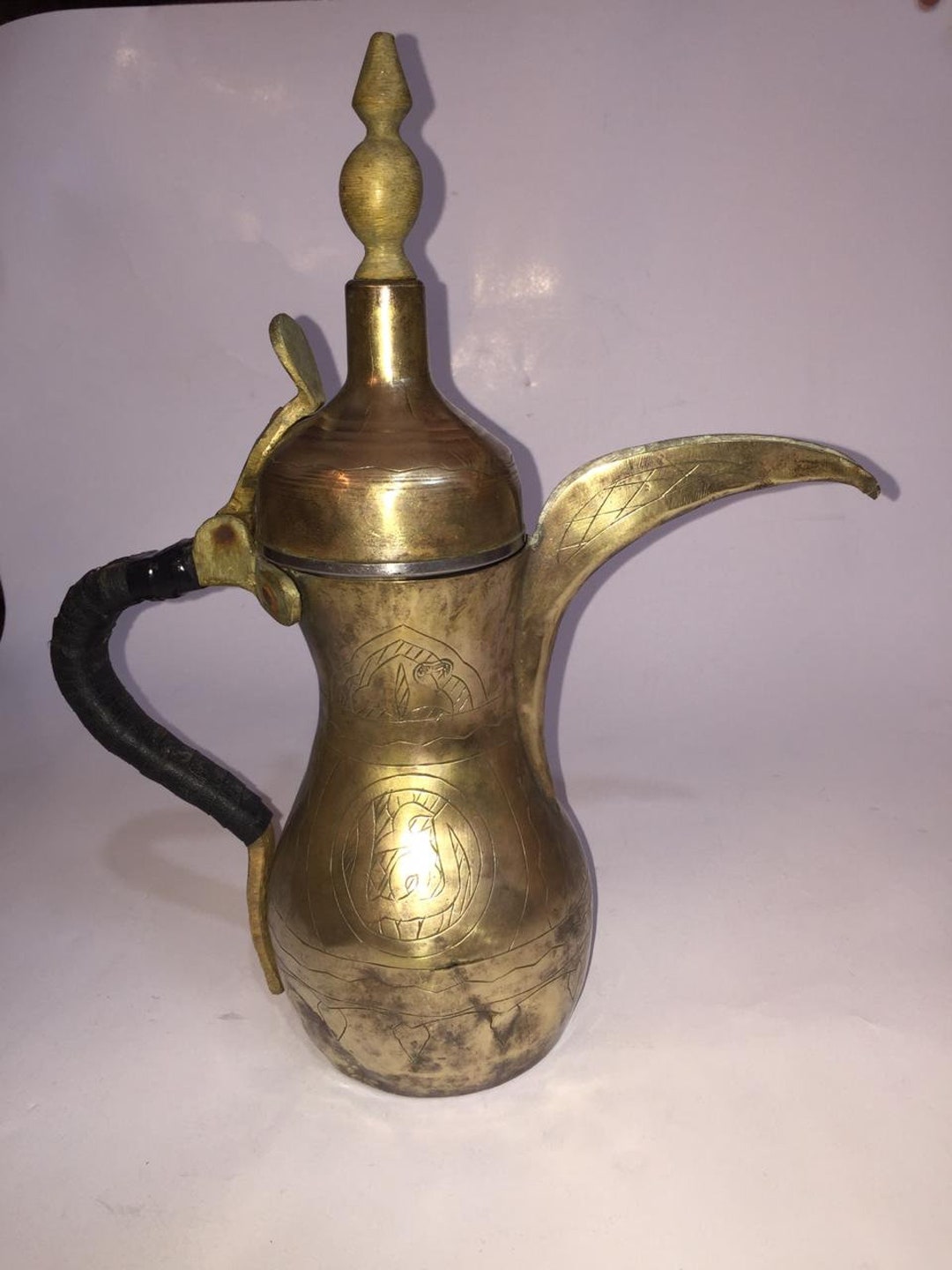 Antique Islamic Carved Raslan Handmade Arabic Tea Coffee Pot Dallah - Etsy