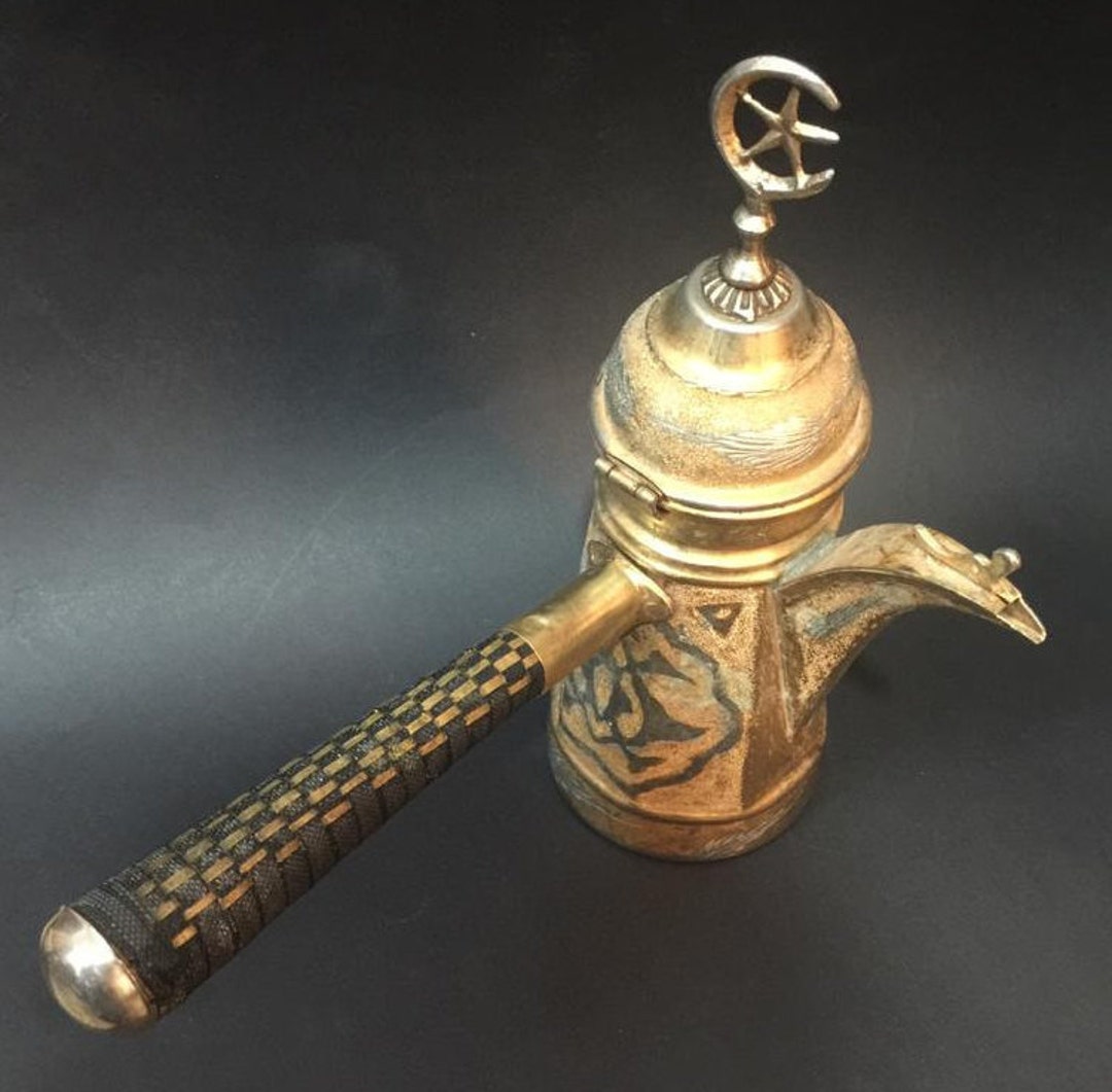 Antique Vintage Islamic Middle East Arabic Dallah Copper Brass Coffee ...