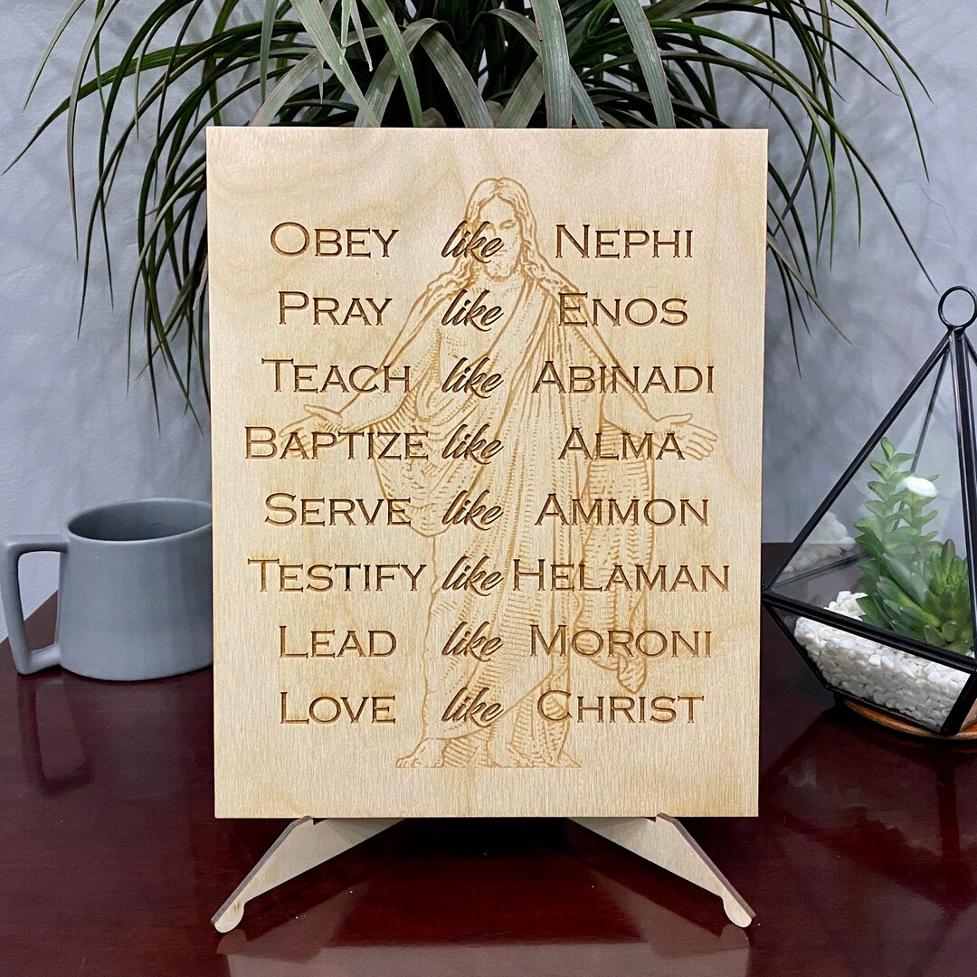 Latter-day Saint Wood Sign LDS Wood Plaque Book of Mormon Heroes Latter ...
