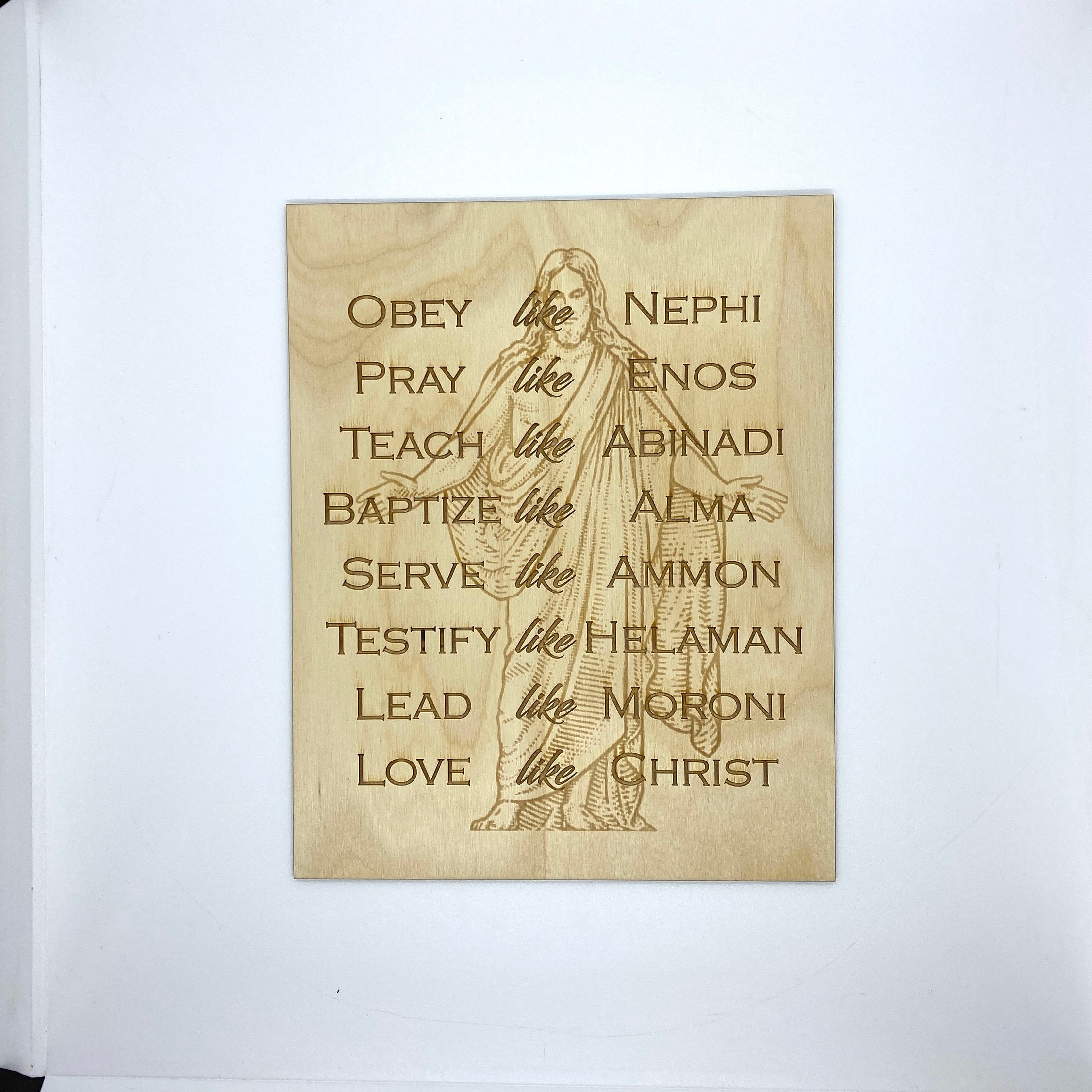 Latter-Day Saint Wood Sign LDS Wood Plaque Book of Mormon | Etsy