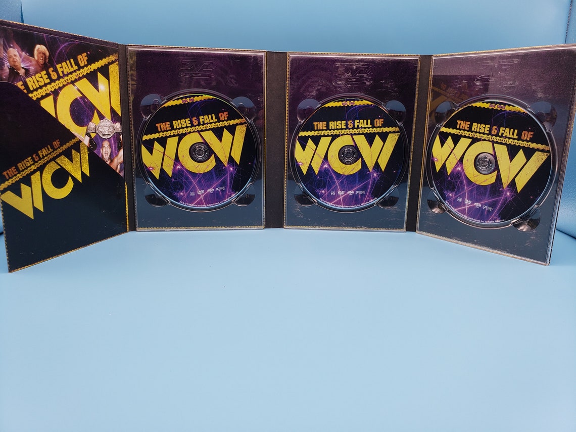 The Rise and Fall of WCW 3 Disc Set DVD Used | Etsy