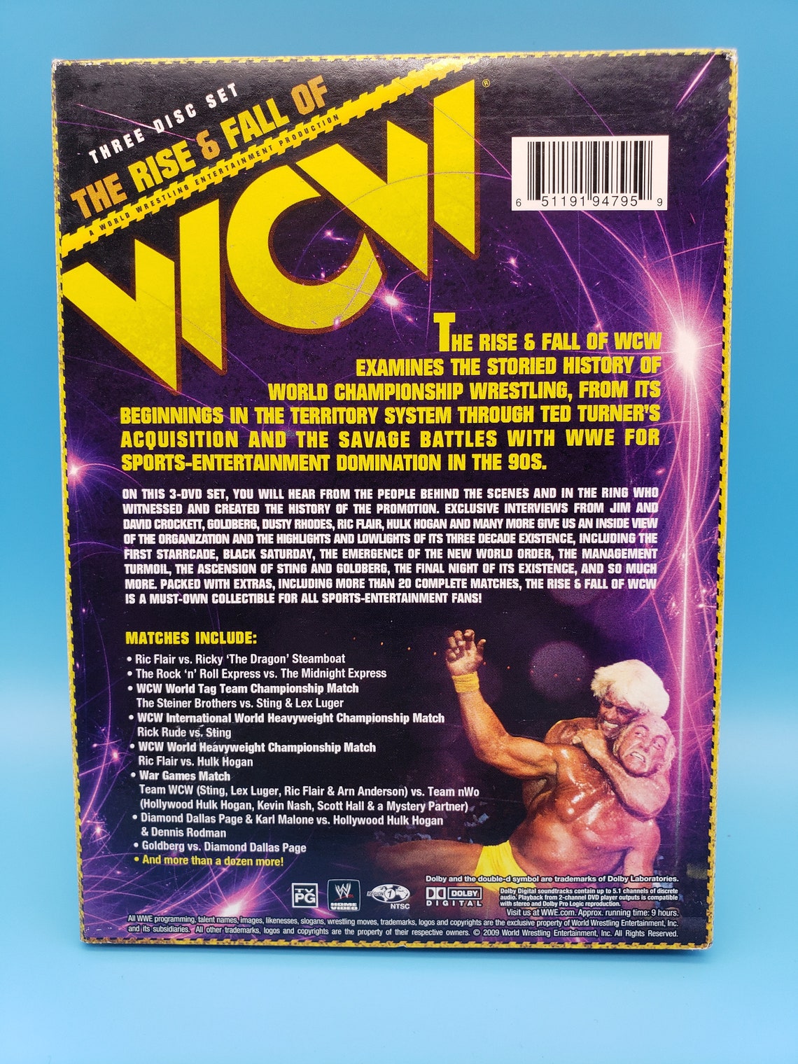 The Rise and Fall of WCW 3 Disc Set DVD Used | Etsy