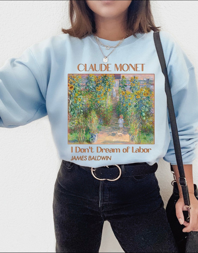 Monet Sweatshirt Claude Monet Sweater Art Hoe Aesthetic - Etsy