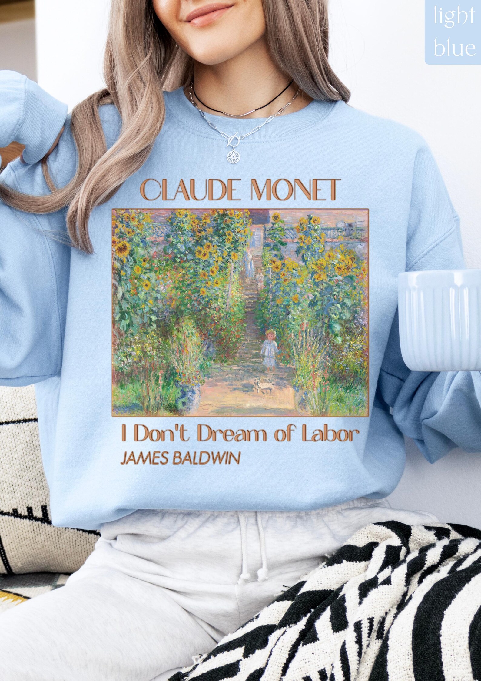Monet Sweatshirt, Claude Monet Sweater, Art Hoe Aesthetic, Artists ...