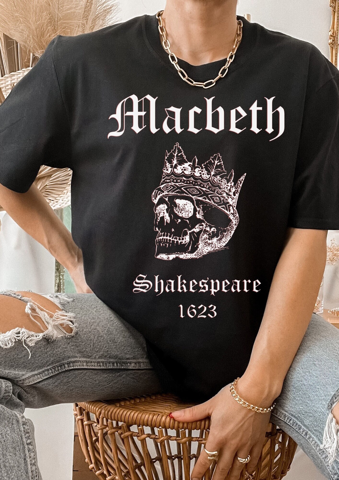 Shakespeare Shirt. Macbeth Shirt. Dark Academia Clothing. Alt Style ...