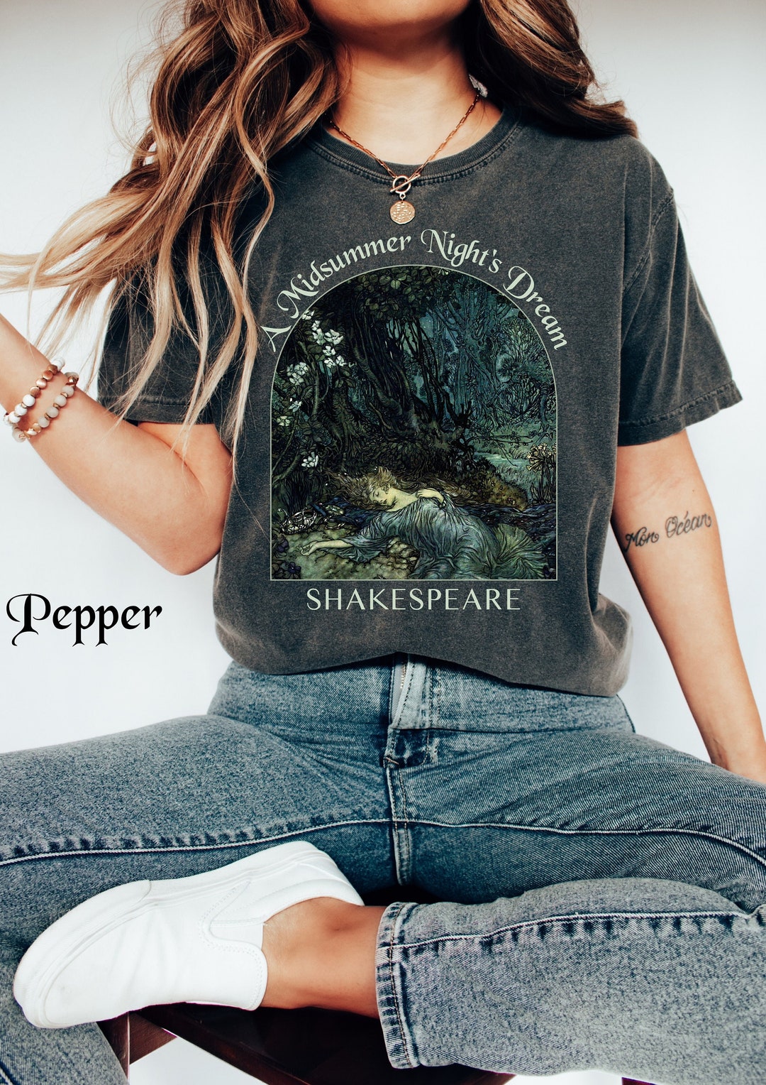 Midsummer Night's Dream, Shakespeare Shirt, Dark Academia Shirt, Light ...