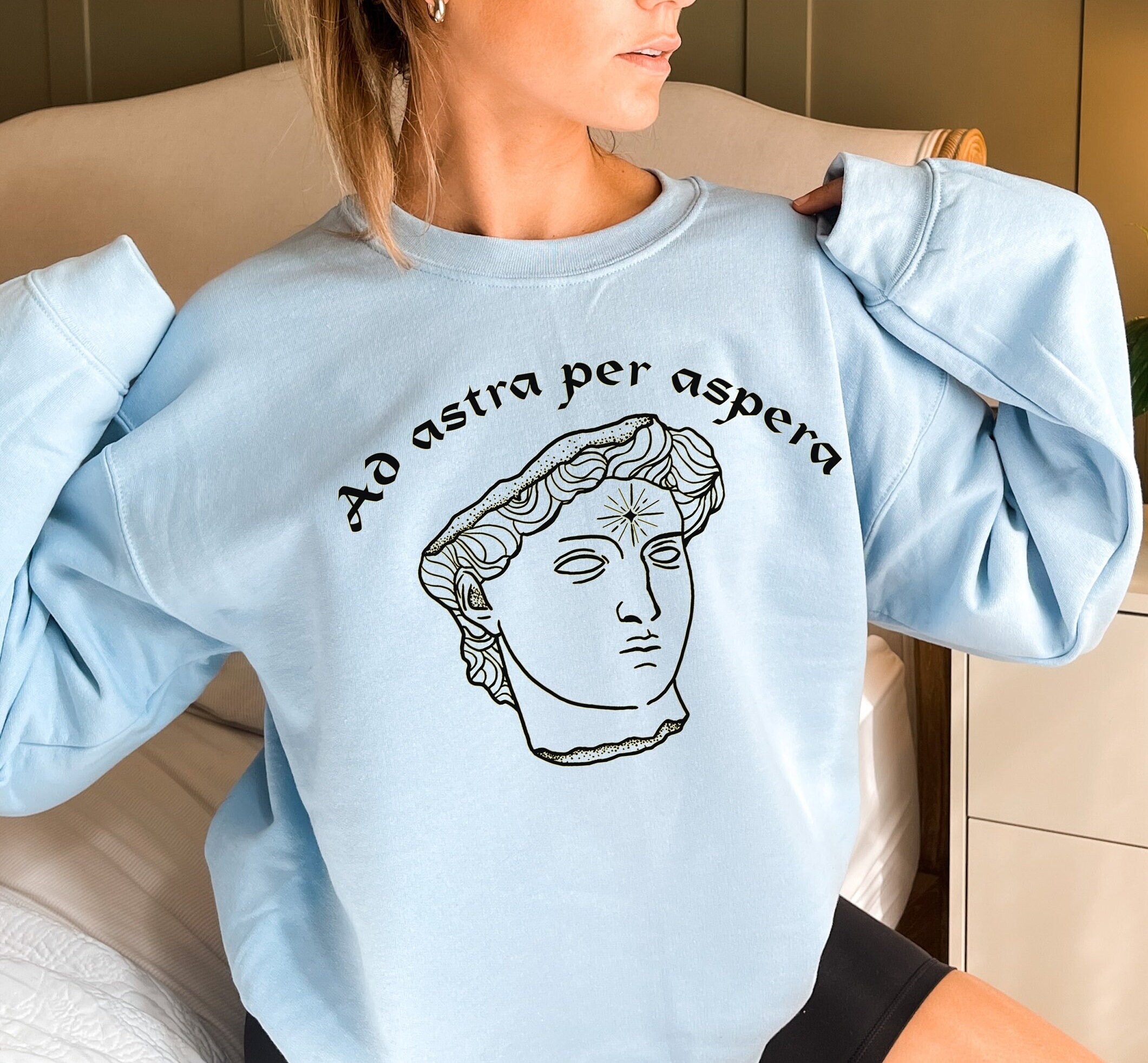 Ad Astra per Aspera Sweatshirt, Dark Academia Sweatshirt, Dark Academia ...