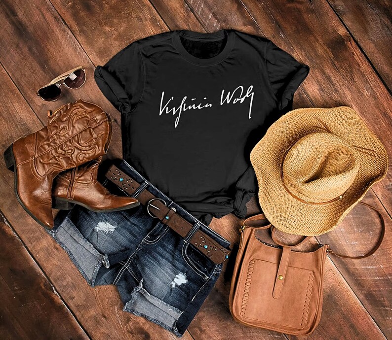 Virginia Woolf Signature Tshirt, Virginia Woolf Tshirt, Virginia Woolf ...