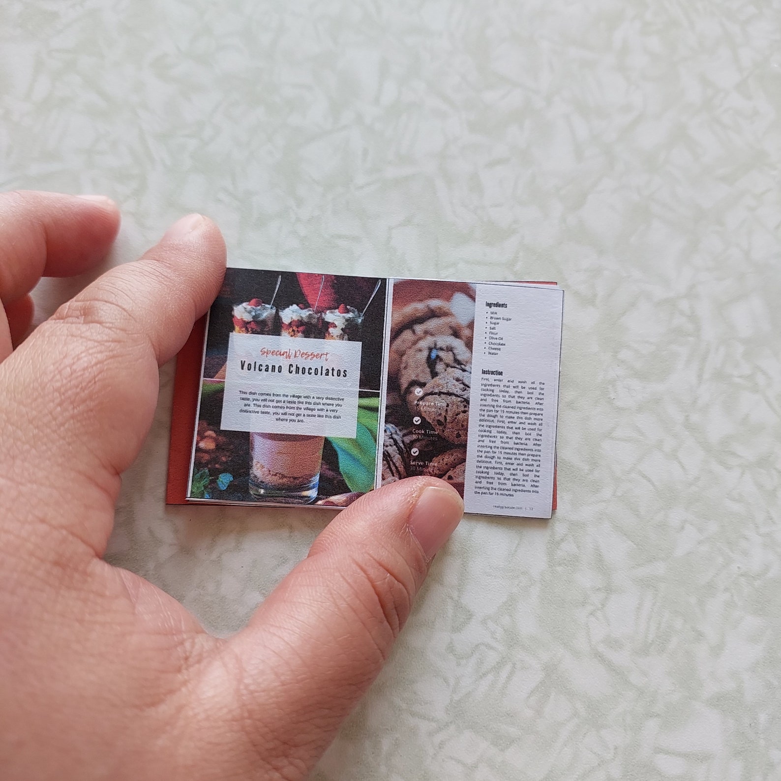 Miniature Cookbooks Printable for 1/6 Scale 11 Inch Dolls | Digital ...