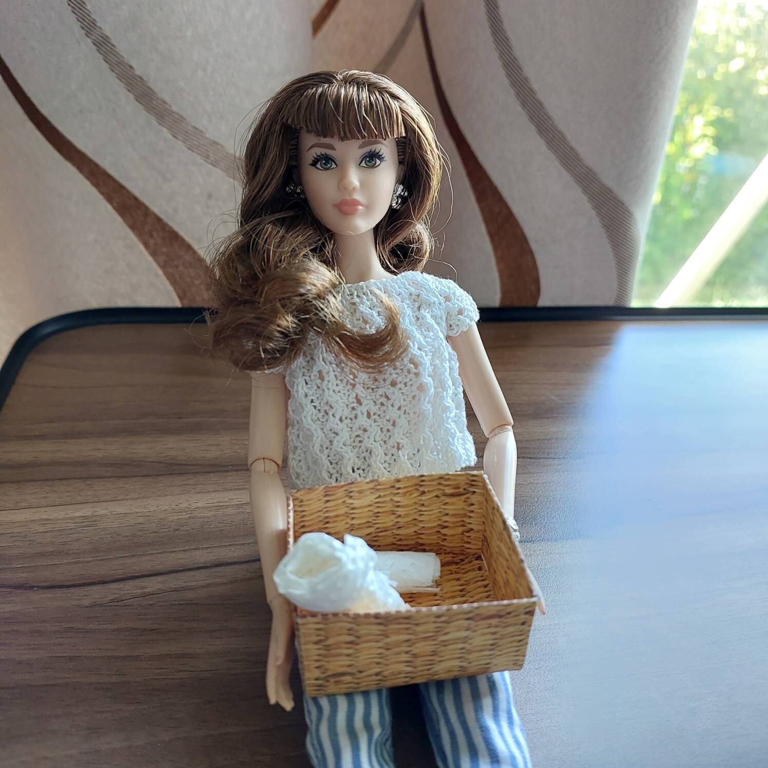 Printable 1:6 Miniature Storage Basket Box for Dolls | 11 Inch Dolls ...