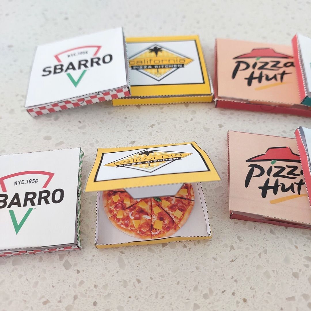 Takeout Pizza Box Miniature - Etsy