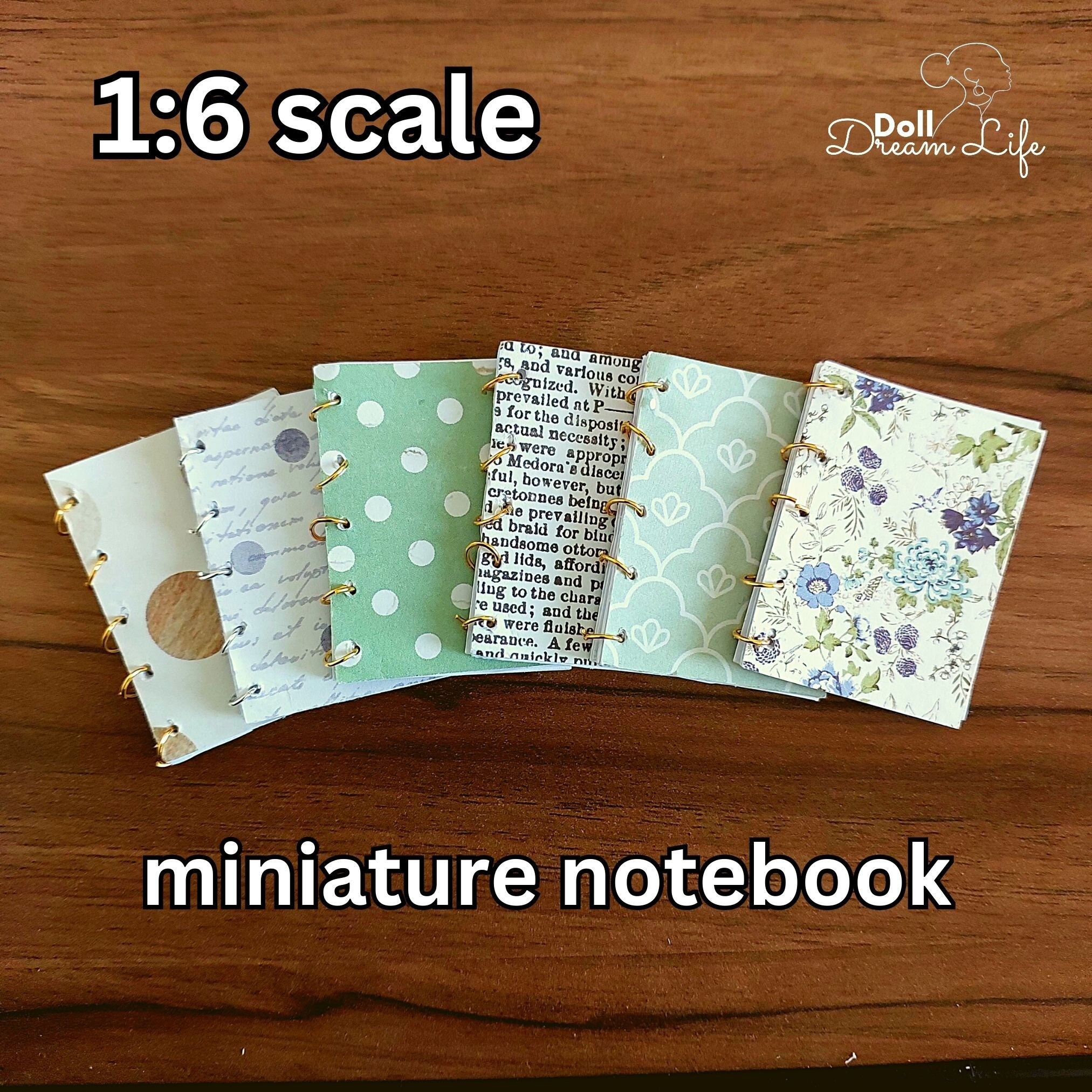 Miniature Notebook 1/6 for 12 Inch Dolls - Etsy