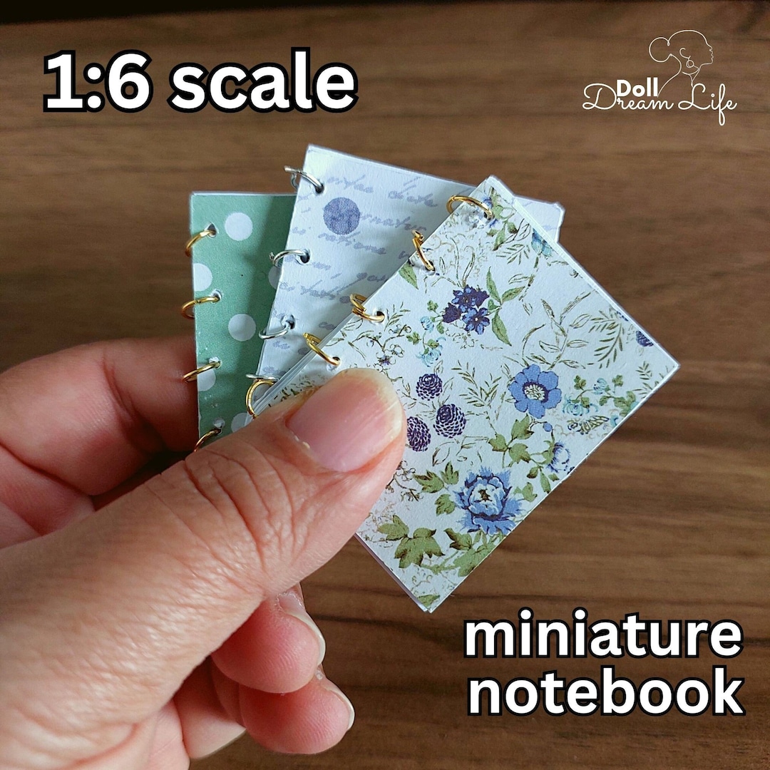 Miniature Notebook 1/6 for 12 Inch Dolls - Etsy