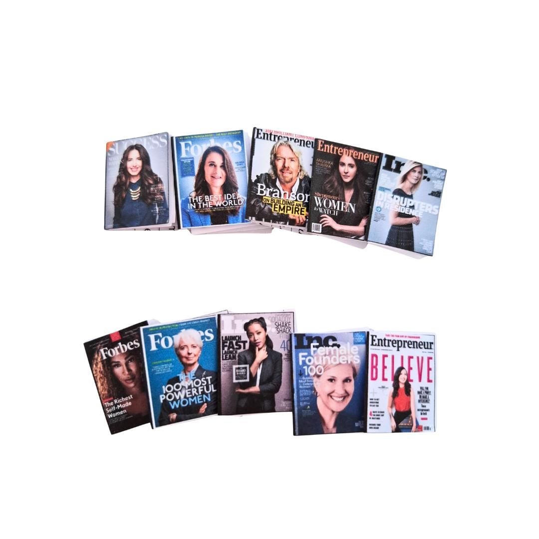 Printable Miniature Business Magazine Covers for 1/12 and 1/6 Scale - Etsy