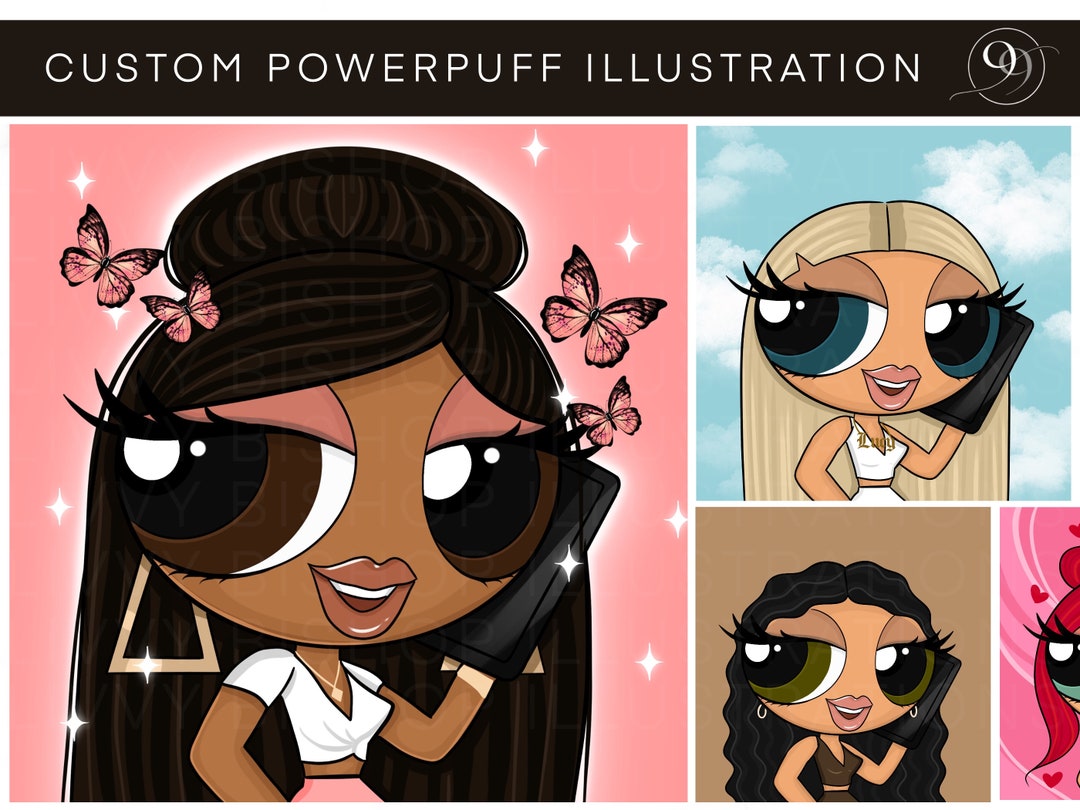 CUSTOM POWERPUFF GIRL Custom Drawing Illustration - Etsy Canada