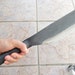 Crude - 9 Inch Chinese Cleaver Meat Cleaver Knife, Carbon Steel, Narrow ...
