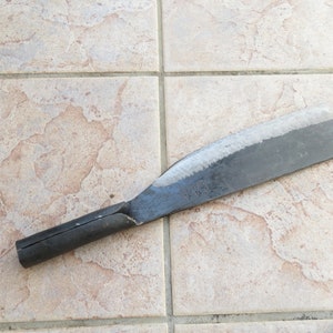 Crude - 9 Inch Chinese Cleaver Meat Cleaver Knife, Carbon Steel, Narrow ...