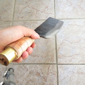 Crude - Premium 9 Inch Narrow Long Handle Carbon Steel Meat Cleaver - Etsy