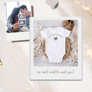 Pregnancy Announcement Bodysuit, His Promises Endure Baby Shower Gift ...