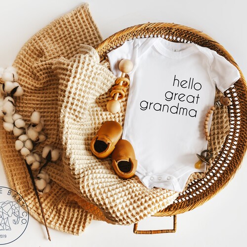 Baby Announcement Onesie® to Great Grandparents First Great | Etsy