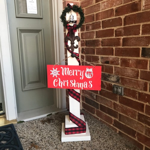 Welcome Sign With Post for Front Step or Porch - Etsy