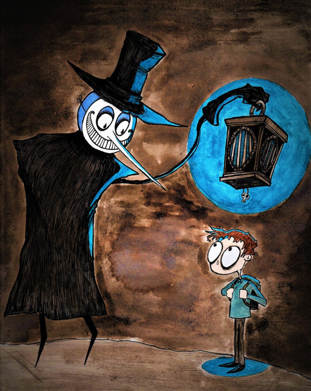 Creepy Lantern Man - Etsy
