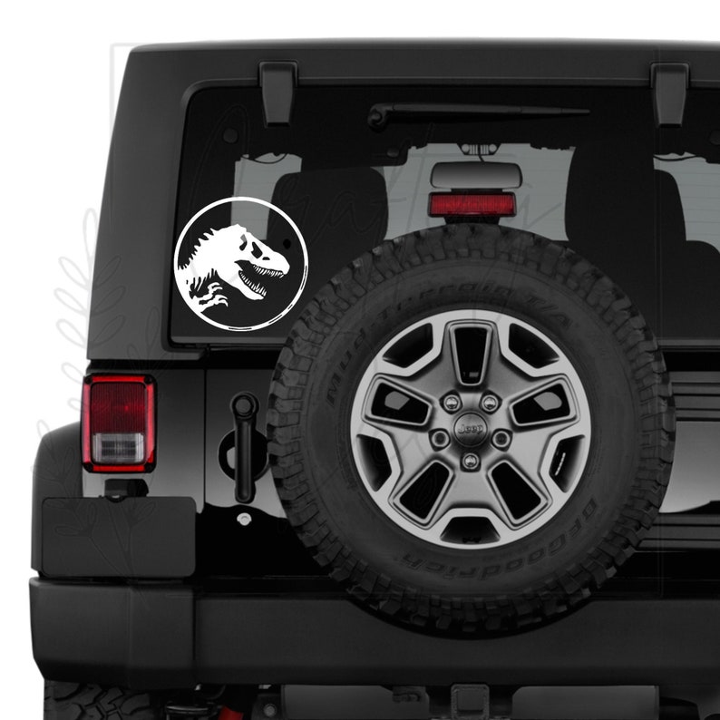 Jurassic Park Decal, Jurassic Park Decal for Car Window, Dinosaur Decal ...