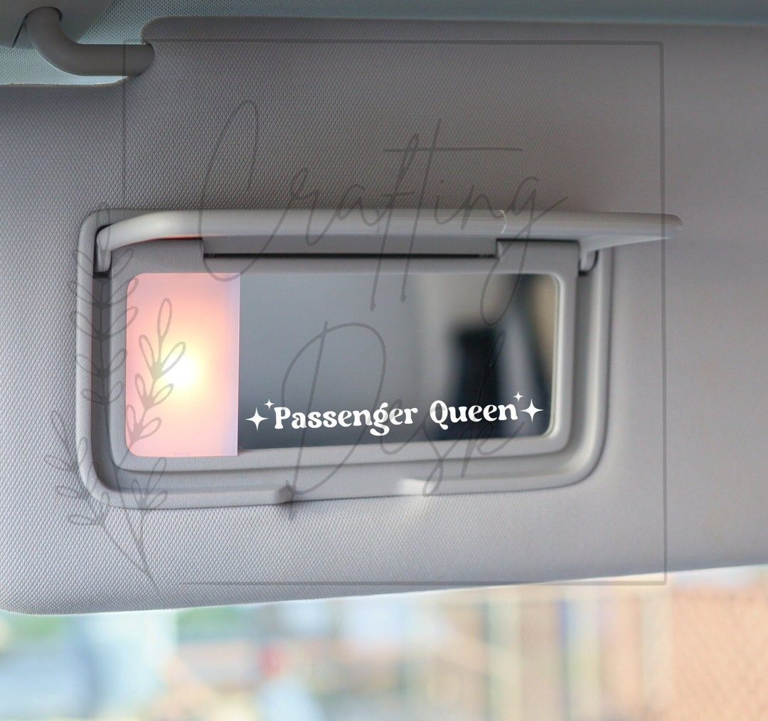 Passenger Queen Decal, Mirror Decal, Rear View Mirror Decal, Custom Car ...