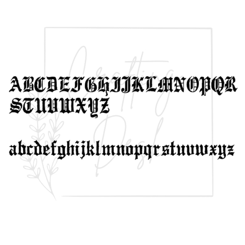 Old English Decal Old English Sticker Custom Label Custom - Etsy