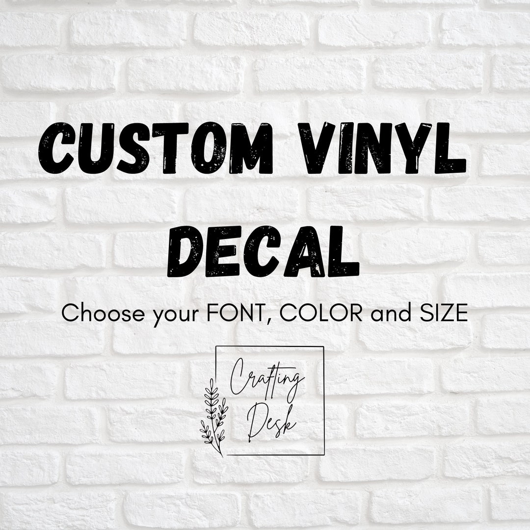 Custom Vinyl Decals, Personalized Decal, Window Decal, Car Window Decal ...