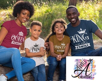 Royal Family Shirts King Queen Prince Princess Family - Etsy