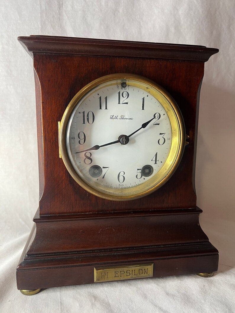 19th Century Antique Rectangular Mantle Clock E Pluribus Unum - Etsy