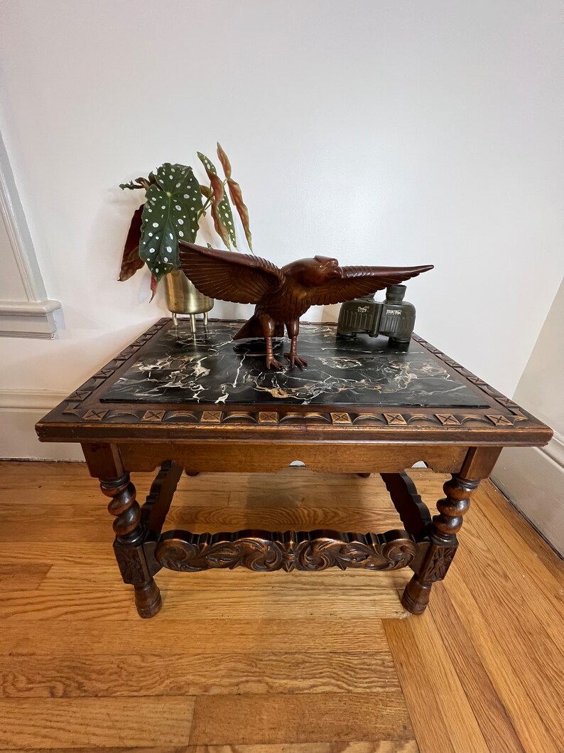 Vintage Falcon Wood Carving - Etsy