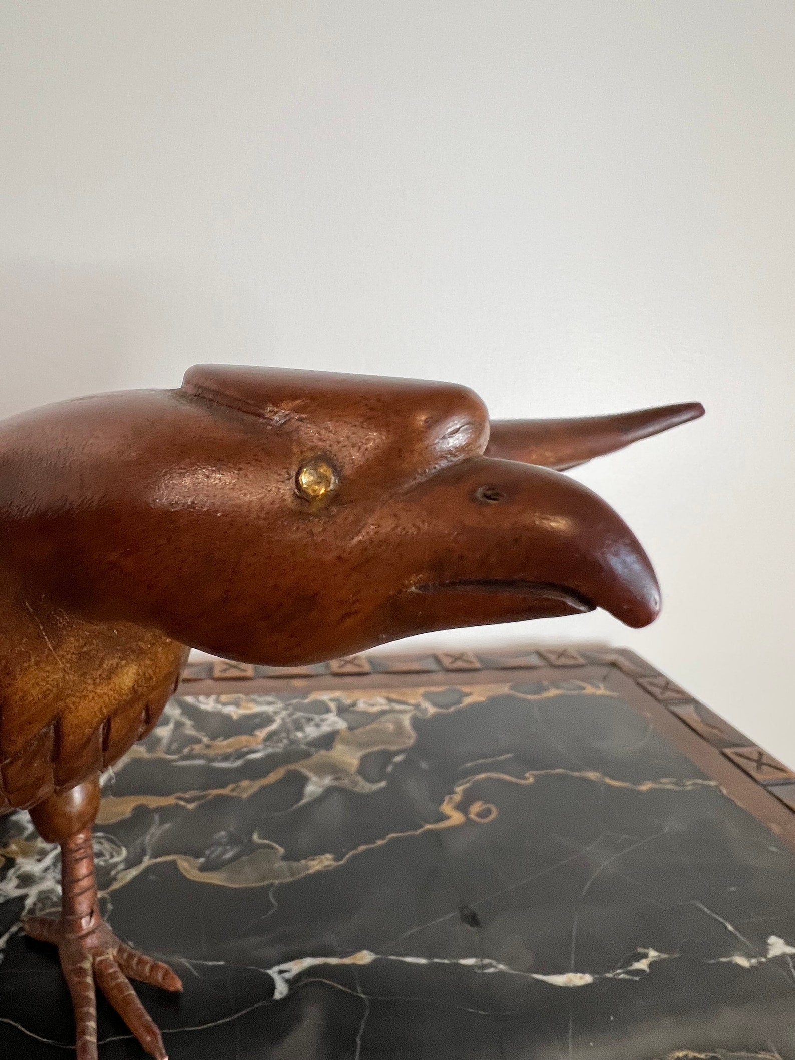 Vintage Falcon Wood Carving - Etsy