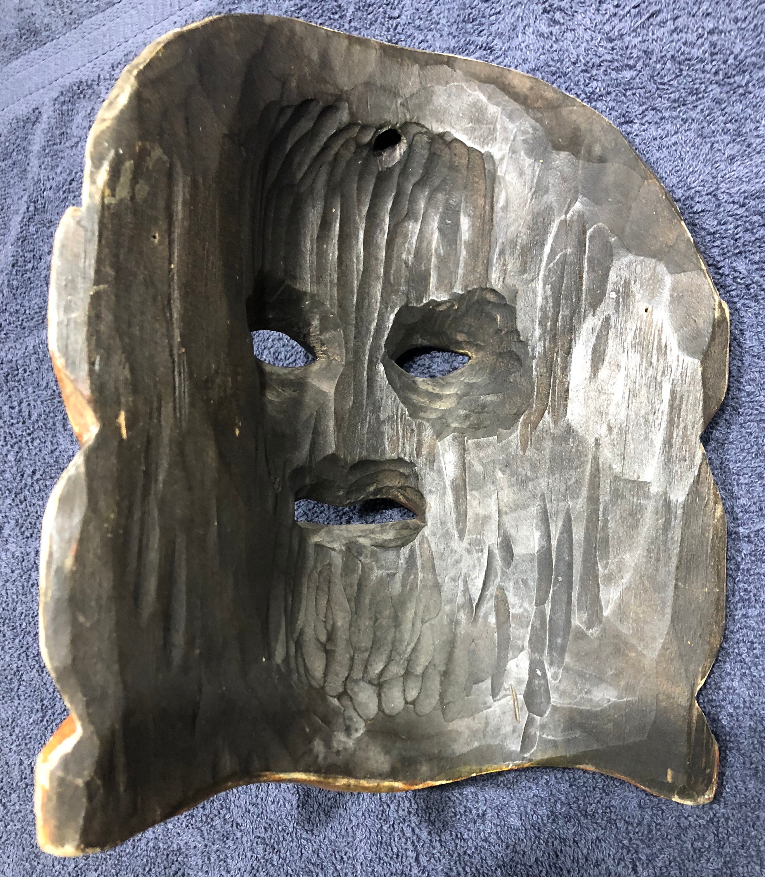 Vintage Carved Wooden Folk Art Mask - Etsy