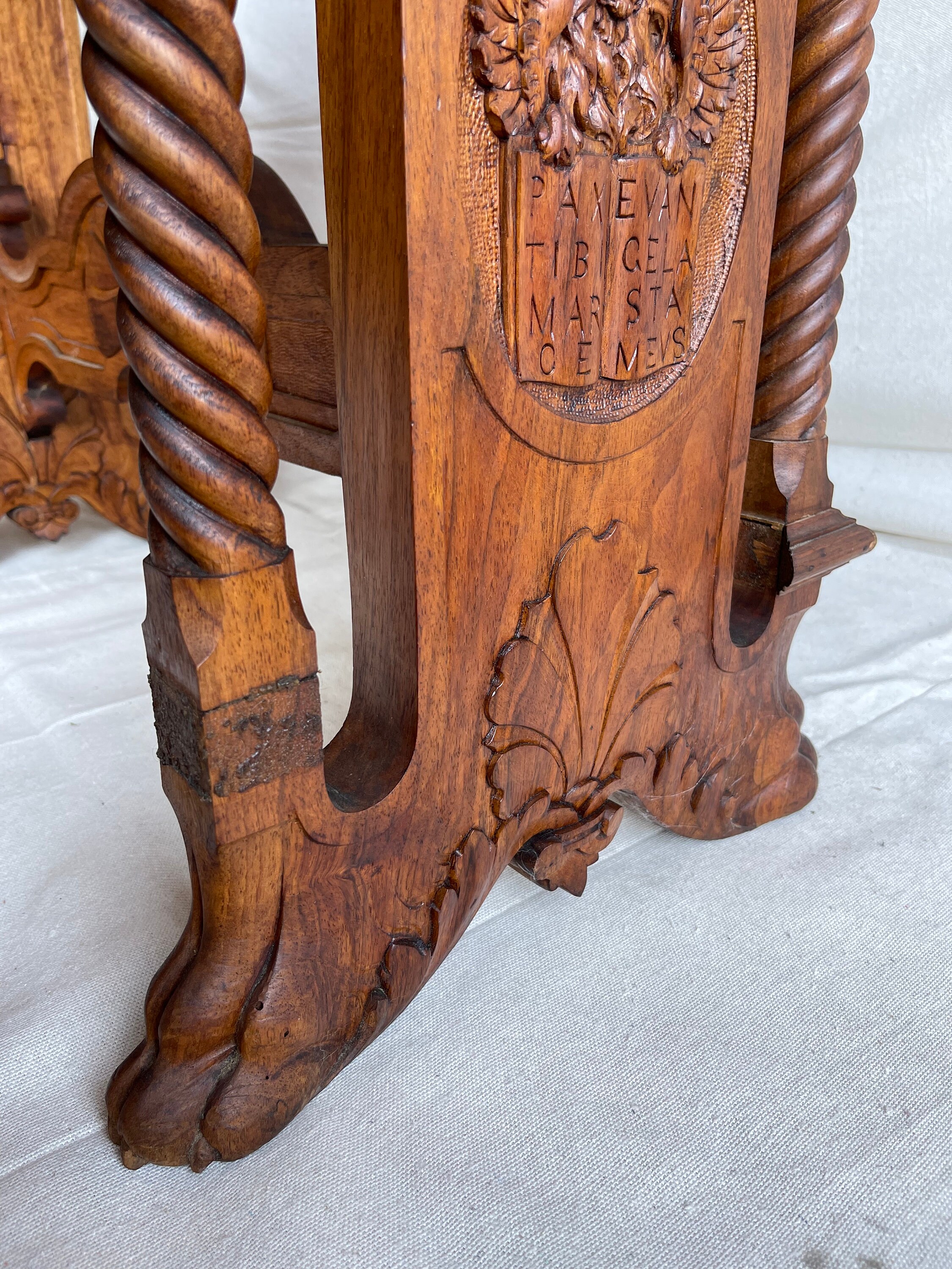 19th Century Italian Renaissance Revival Walnut Console Table - Etsy