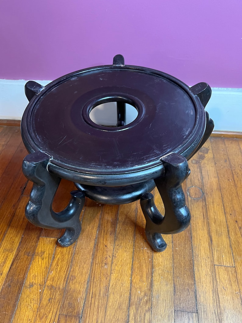 Large Porcelain Chinese Fishbowl Planter With Classic Oriental ...