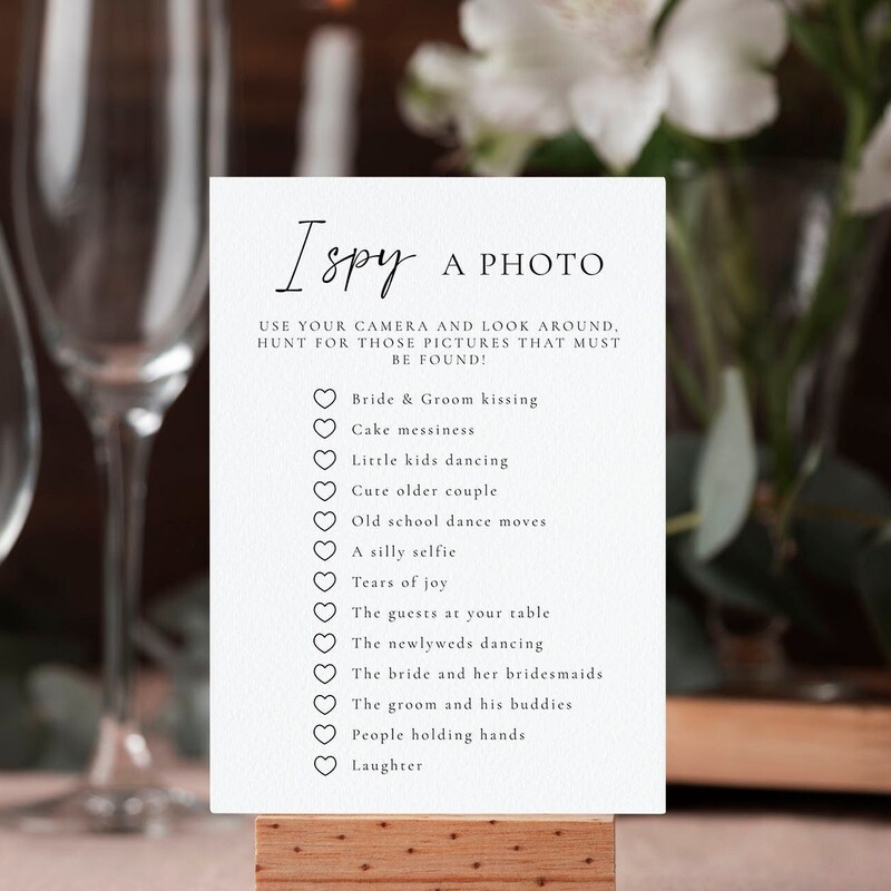 I Spy Wedding Game - Etsy