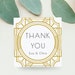 1920s Art Deco Favor Tag Template, Editable Square Favor Labels, Gift ...