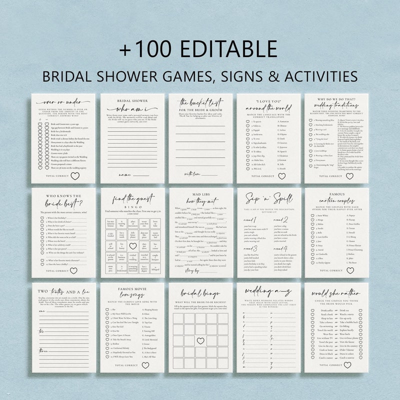 Couples Shower Games - Etsy