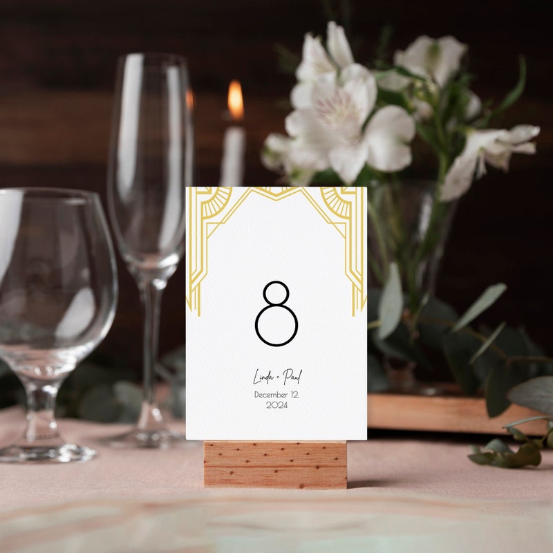 Geometric Table Numbers - Etsy