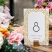 Printable Art Deco Table Numbers, Editable Art Deco Table Number ...