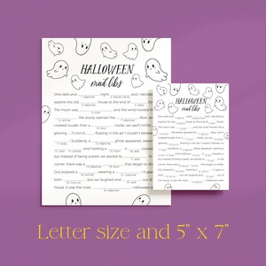 Halloween Mad Libs Game Printable, Spooky Tale Mad Lib Halloween Party ...